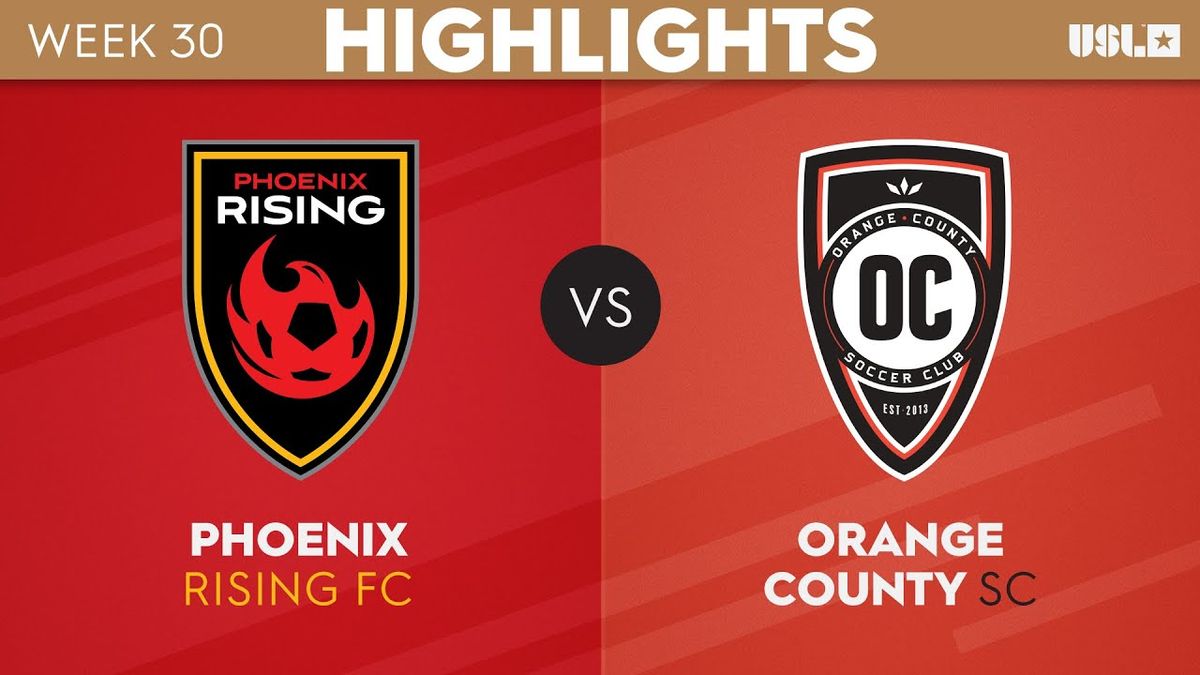 Orange County SC vs. Phoenix Rising FC, Championship Stadium at OC ...