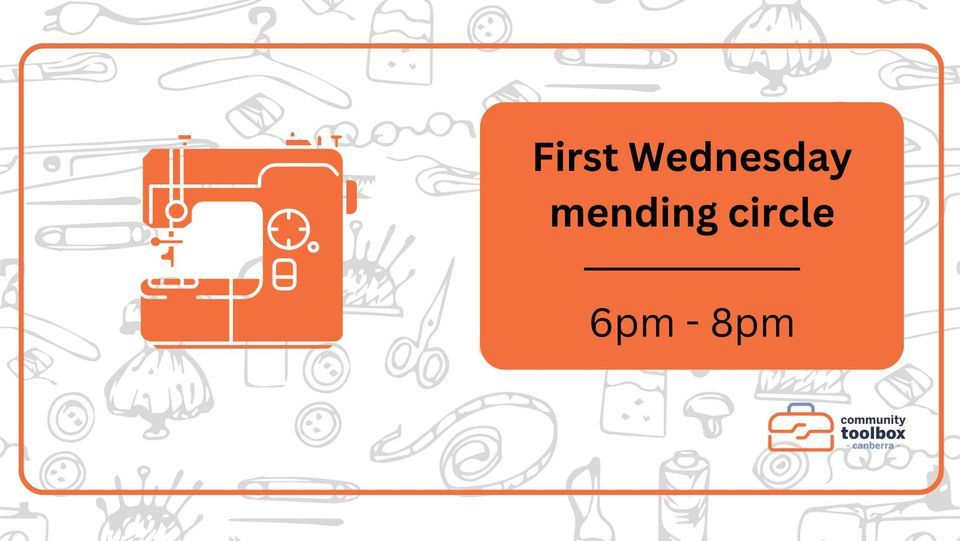 First Wednesday mending circle, Community Toolbox Canberra, 5 June 2024 ...
