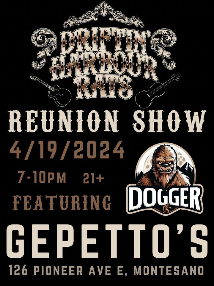 Driftin Harbour Rats Reunion show featuring Dogger , Gepetto's Italian ...