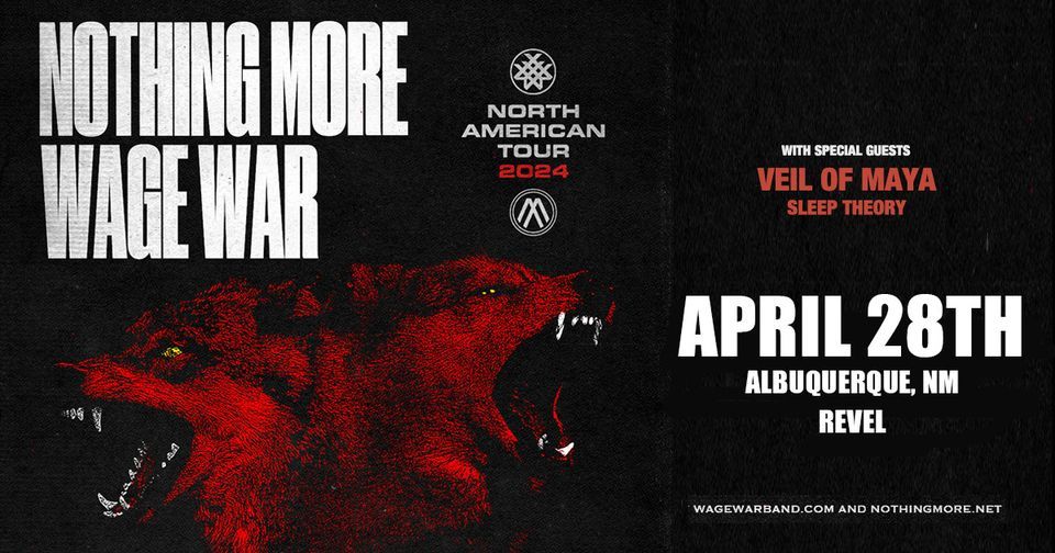 Nothing More & Wage War, Revel ABQ, Albuquerque, 28 April 2024 ...
