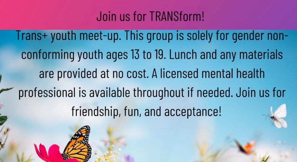 TRANSform: Transgender+ Nonbinary Youth Meet Up (Heartstopper Watch ...