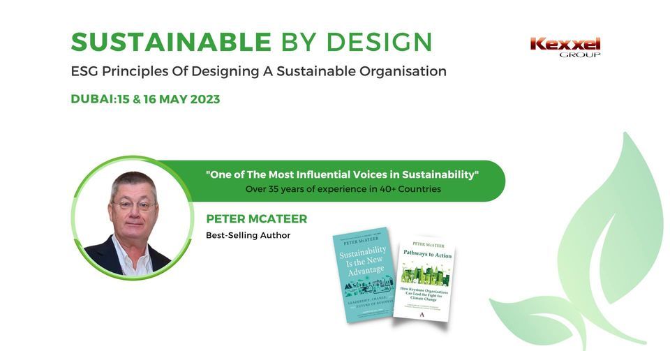 ESG: Sustainable By Design Masterclass, Dubai UAE, 15 May 2023 | AllEvents