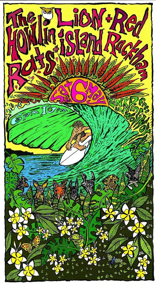 The Howlin Rats LiON iSLAND Red Rackham, Link and Pin, East Gosford, 6 ...