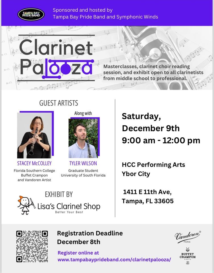 Clarinet Palooza , HCC Ybor City Performing Arts Building, Gibsonton, 9 ...