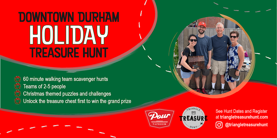 Downtown Durham Holiday Treasure Hunt - Walking Team Scavenger Hunt ...