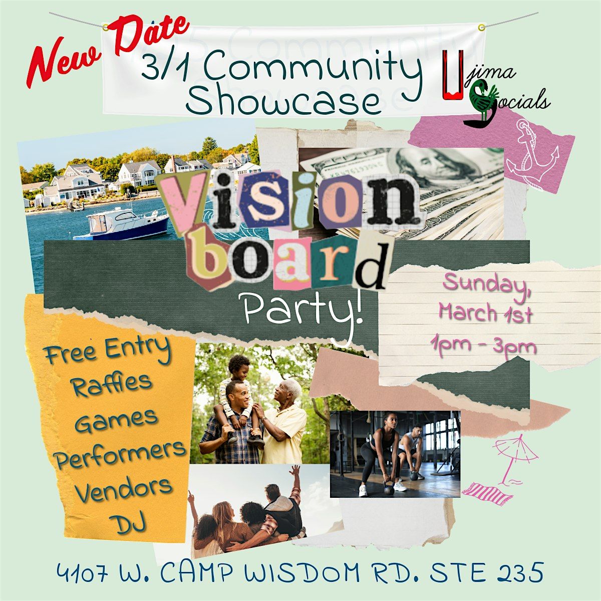 3/1 Community Showcase : Vision Board Party, 4107 W Camp Wisdom Rd ste ...