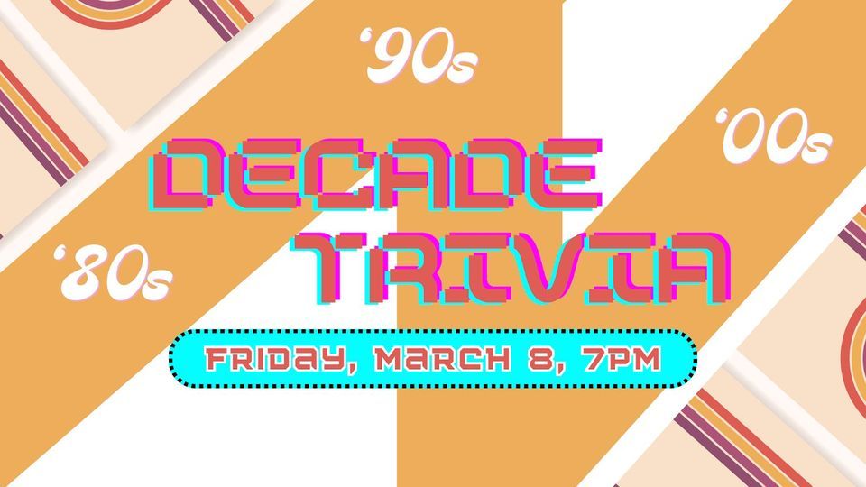 Trivia Night: Decades Trivia, 6904 Glenwood Avenue, Raleigh, NC, United ...