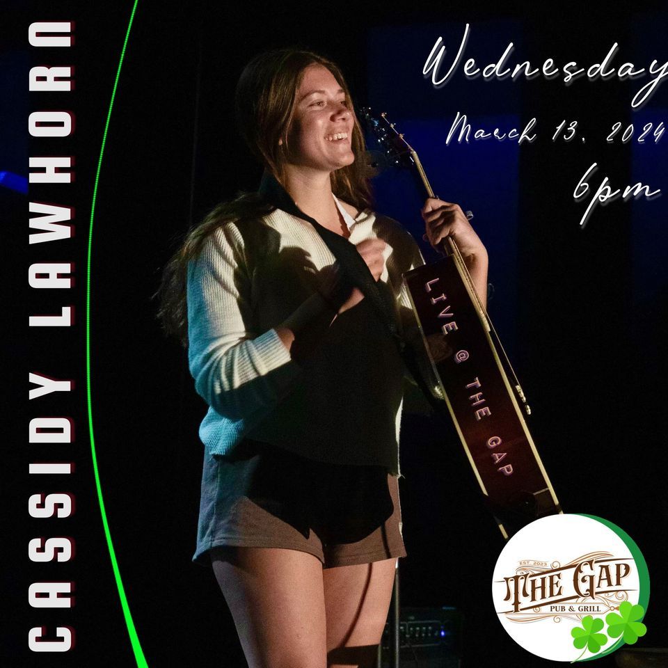 Cassidy Lawhorn LIVE @ The Gap , The Gap Pub & Grill, Wilmington, 13 ...