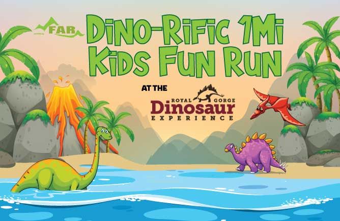 Dino-Rific 1K Kids Fun Run, Royal Gorge Dinosaur Experience, Canon City ...