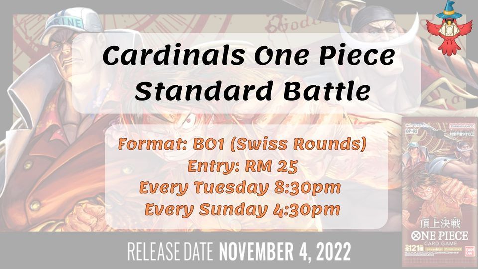 Cardinals One Piece Card Game Sunday Standard Battle, Cardinals Hobby ...