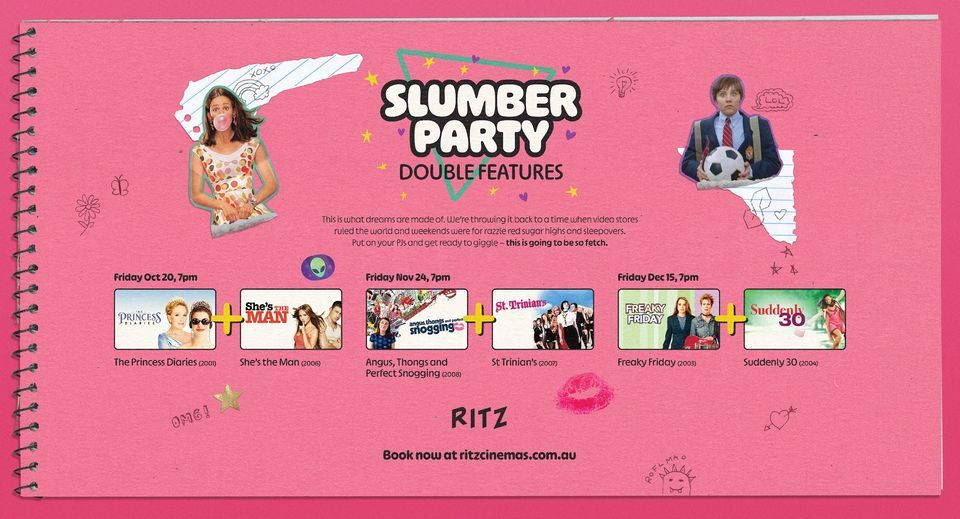 Slumber Party Double Features, Ritz Cinemas, Rose Bay, 15 December 2023 ...
