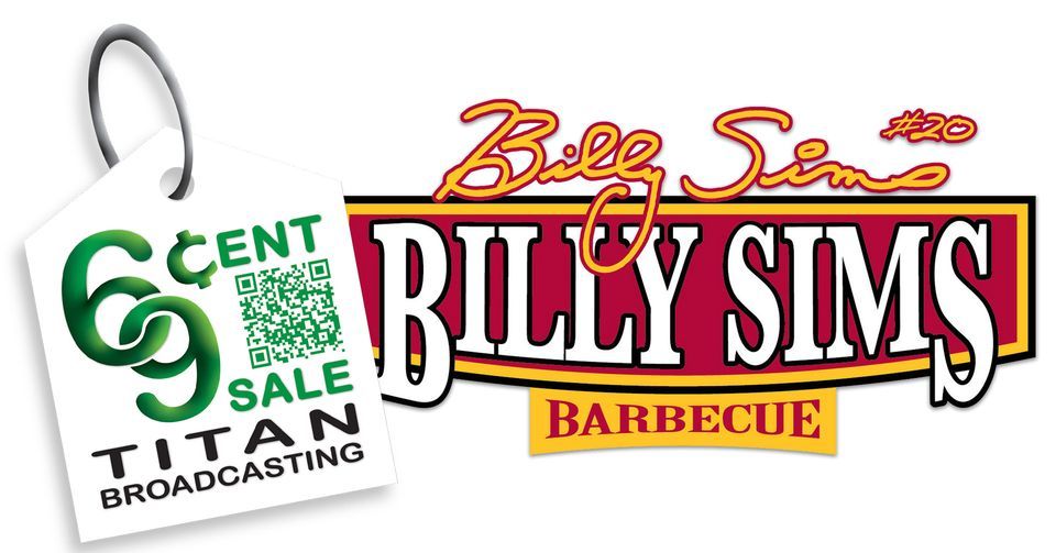 Billy Sims - 69 cent Sale (4 to 6 pm), Billy Sims BBQ, Burlington, 7 ...