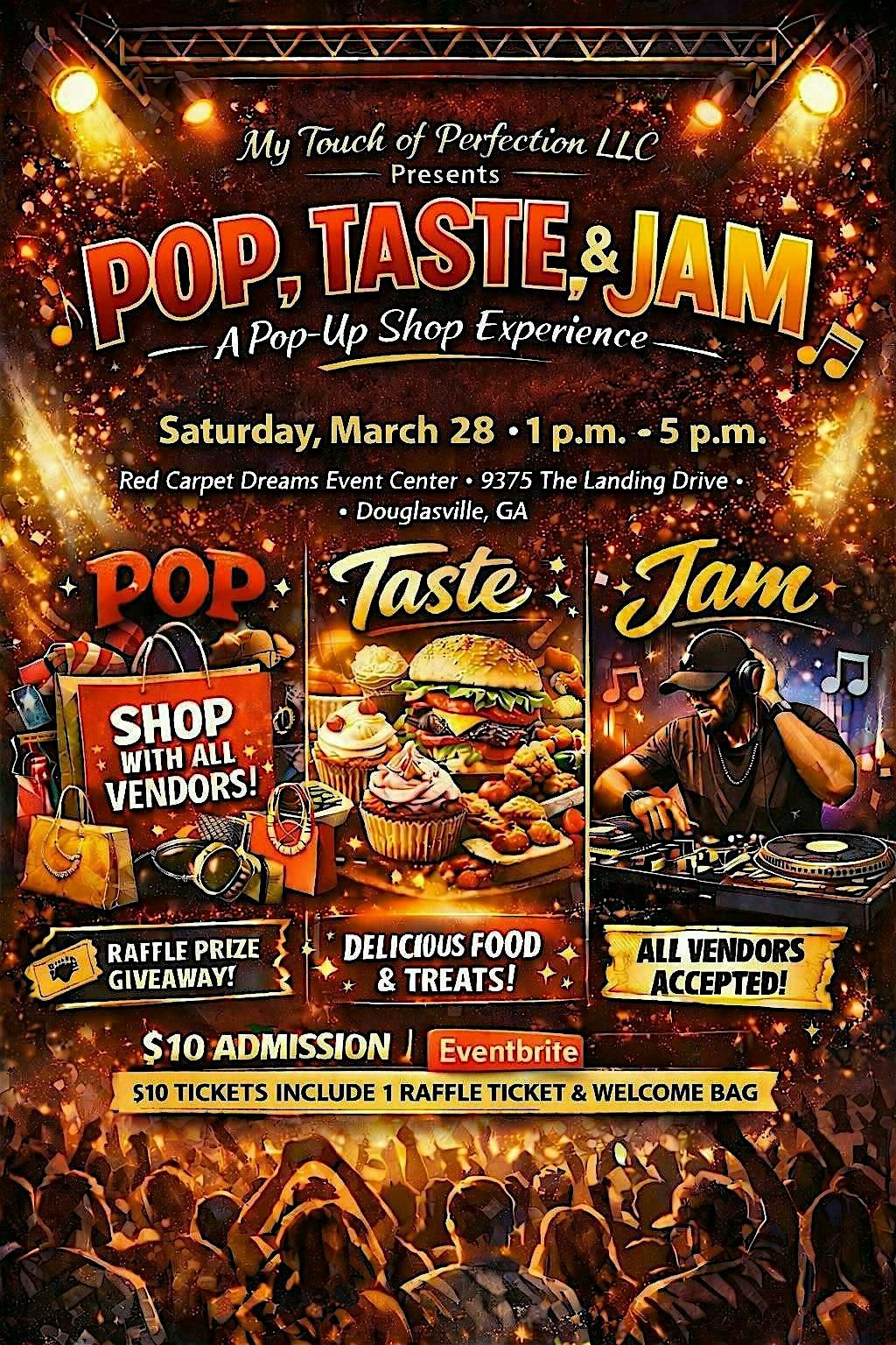 Pop, Taste & Jam, Red Carpet Dreams Event Center, Douglasville, 28 ...