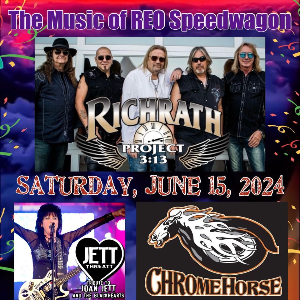 Richrath Project 3:13 Playing the Music of REO Speedwagon @ Chrome ...