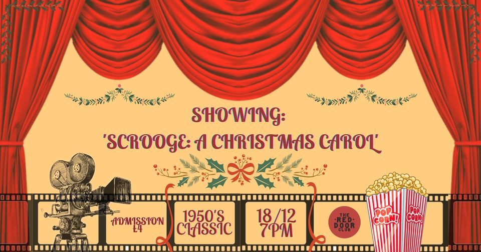 Xmas Movie Night: Scrooge A Christmas Carol (1951), The Red Door Bar ...