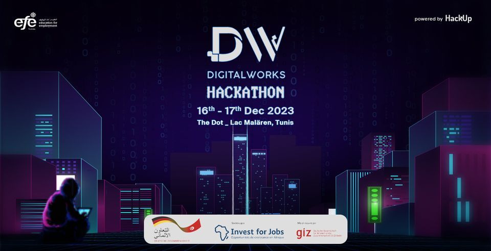 DigitalWorks Hackathon , The Dot, Bizerte, 16 December to 17 December | AllEvents.in