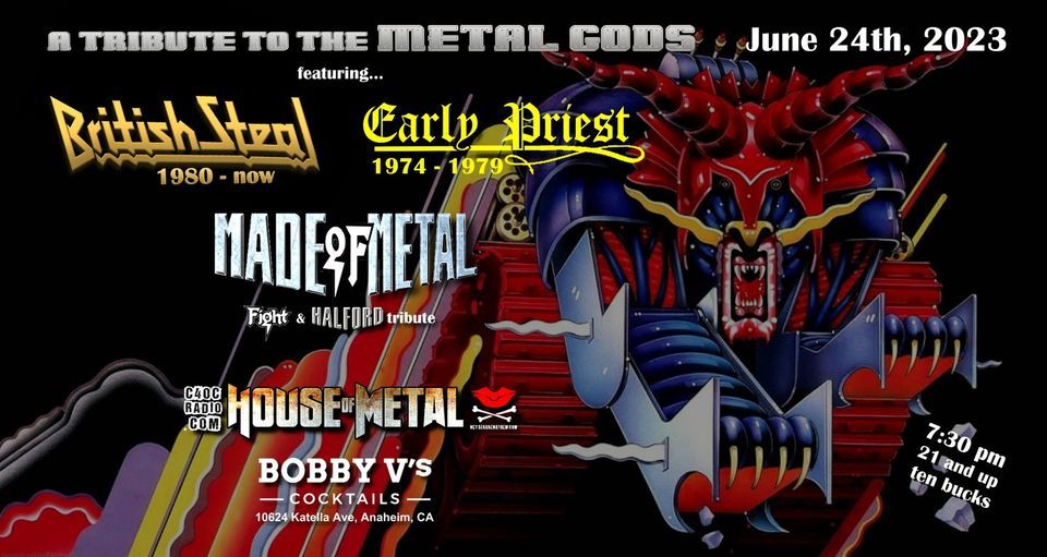 A Tribute to the Metal Gods, Featuring Made of Metal, Early Priest and ...