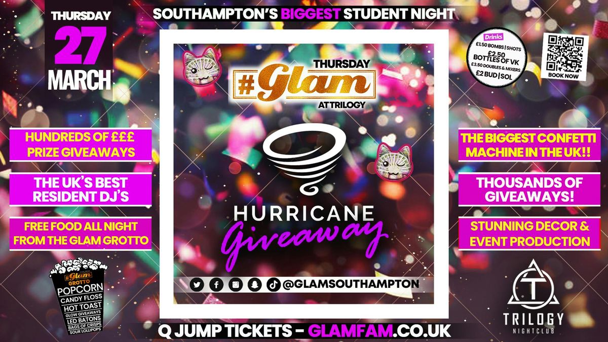 Glam Thursdays | ?﻿?THE BIGGEST CONFETTI MACHINE IN THE UK!! ?, Trilogy nightclub, Southampton ...