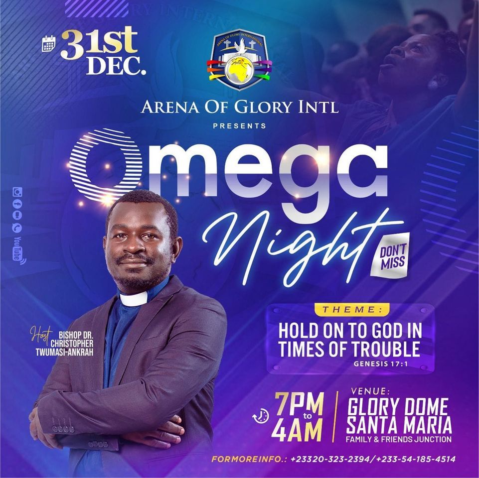 OMEGA NIGHT , TOP RIDGE, Accra, December 31 to January 1 | AllEvents.in