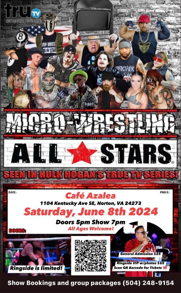 Micro Wrestling All Stars, Stone Mountain Adventures, LLC, Norton, 8 ...