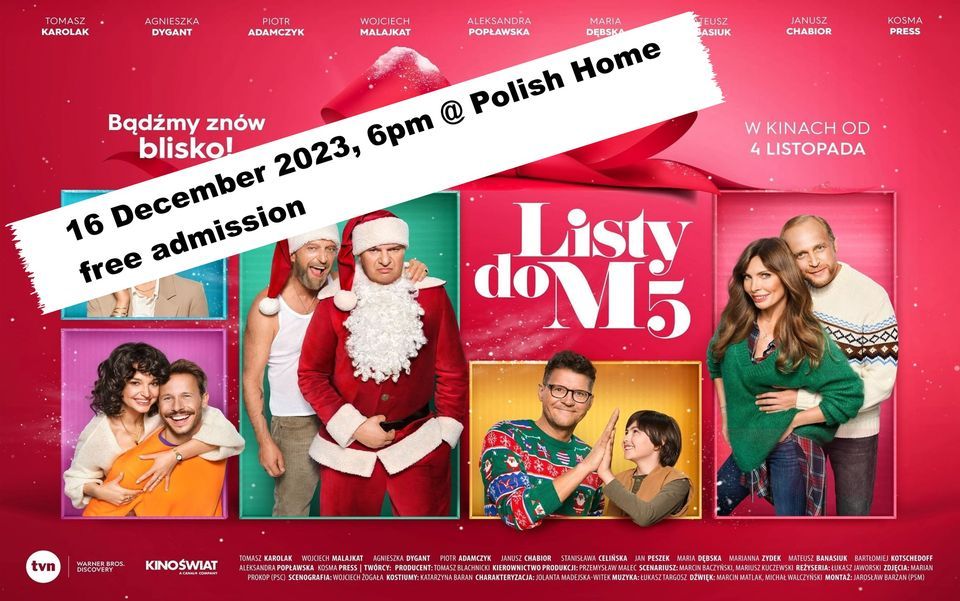 SPFF Letters to M 5 screening - free event!, Dom Polski w Seattle ...