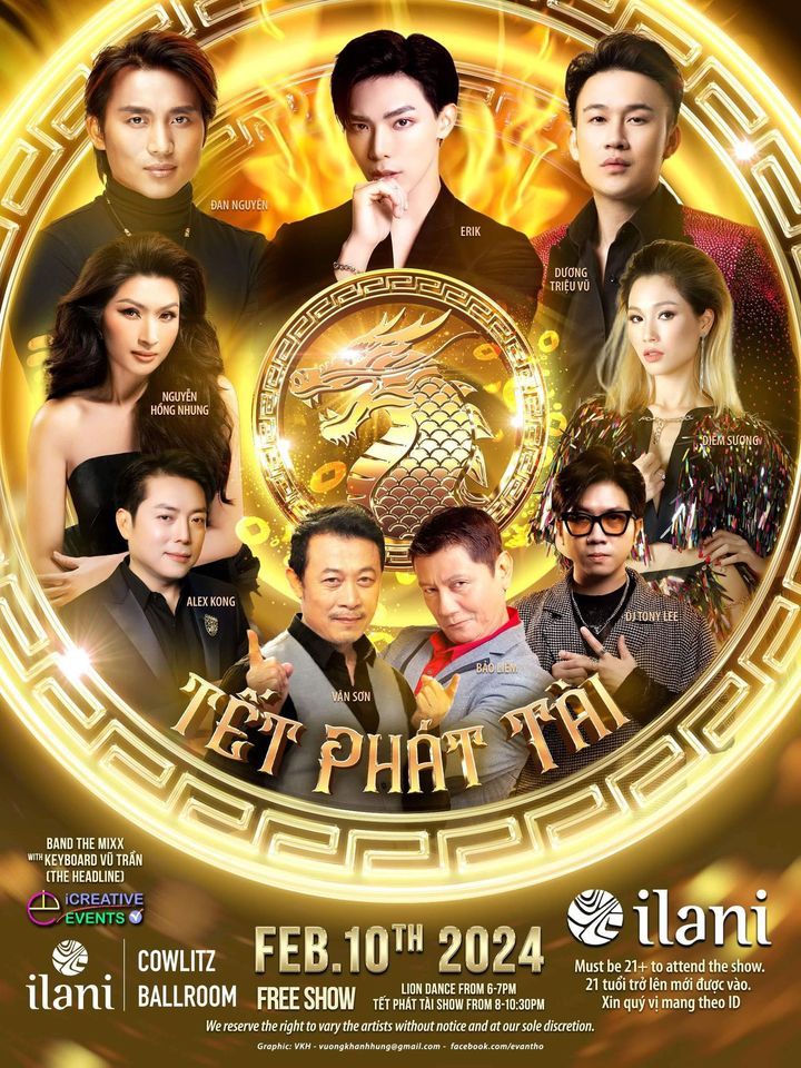 Feb 10, 2024 Tết Phát Tài at ilani casino, ilani, La Center, 10 ...