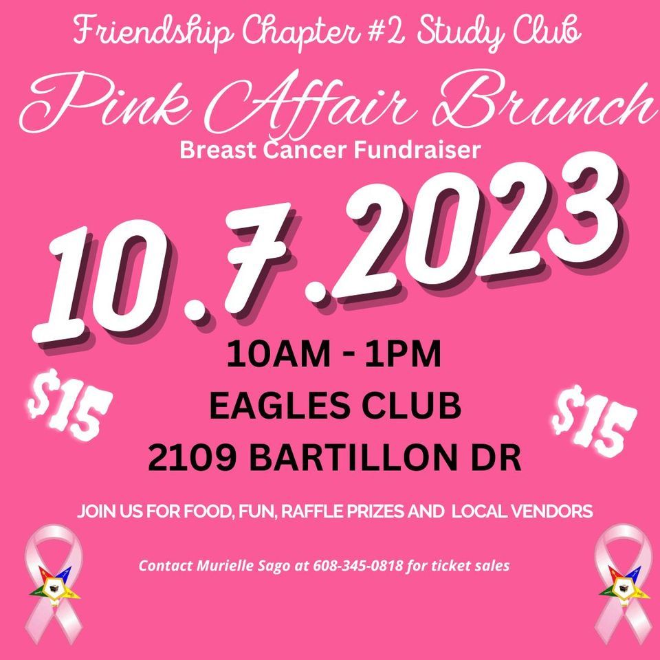 Pink Affair Brunch - Breast Cancer Fundraiser , Madison Eagles #623 ...
