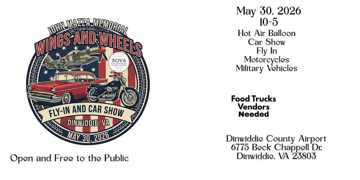 2026 John Mazza Memorial Wings and Wheels Fly In and Car Show ...