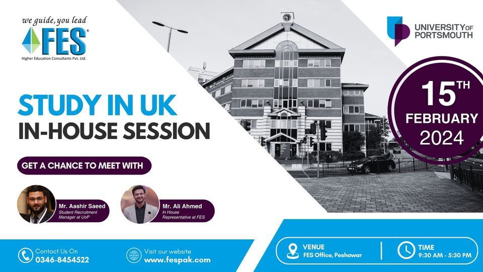 Study In UK - In-House Session At FES Office, Peshawar, FES Higher ...