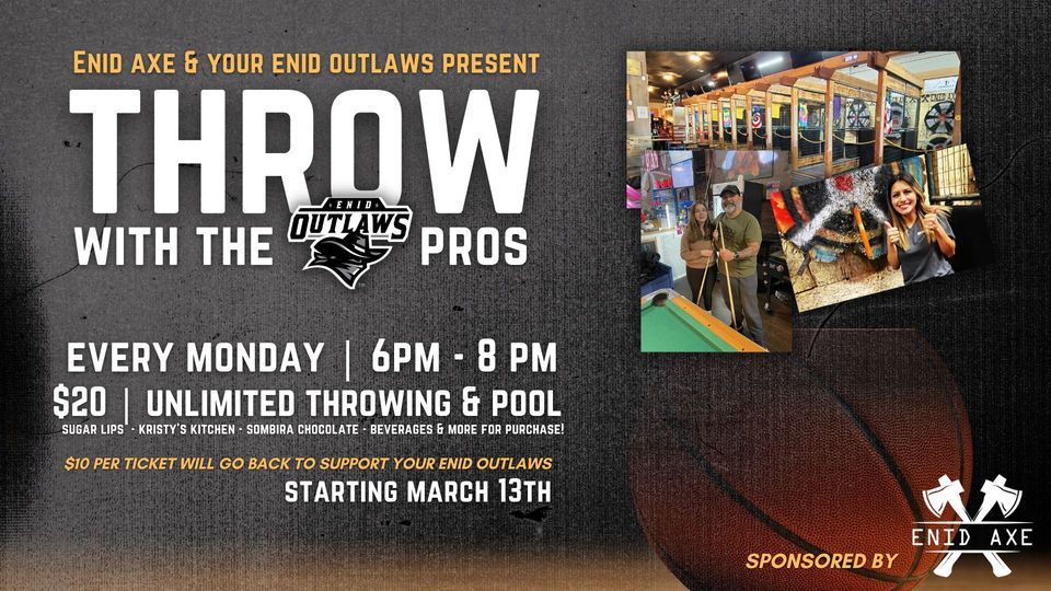 Throw With The Pros | Enid Axe, Enid Axe, 13 March 2023 | AllEvents.in