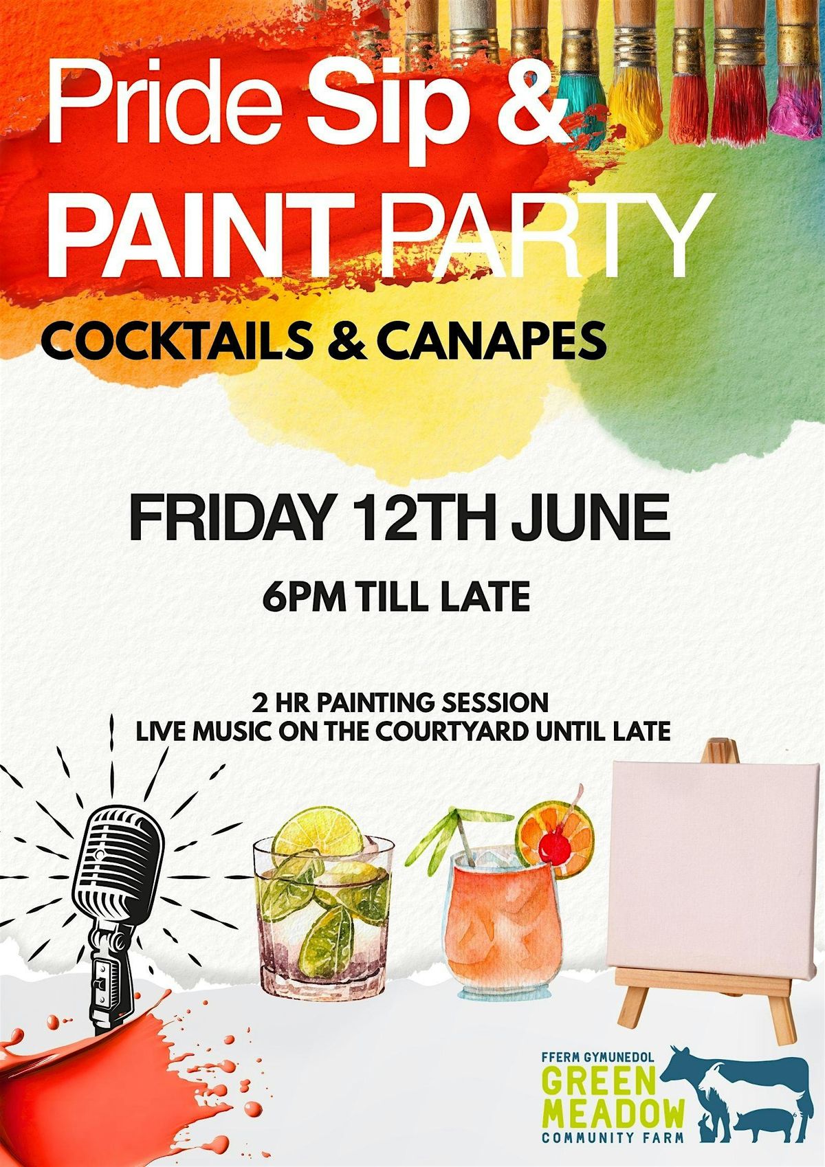 Pride Sip & Paint - Greenmeadow farm, Greenmeadow Community Farm ...