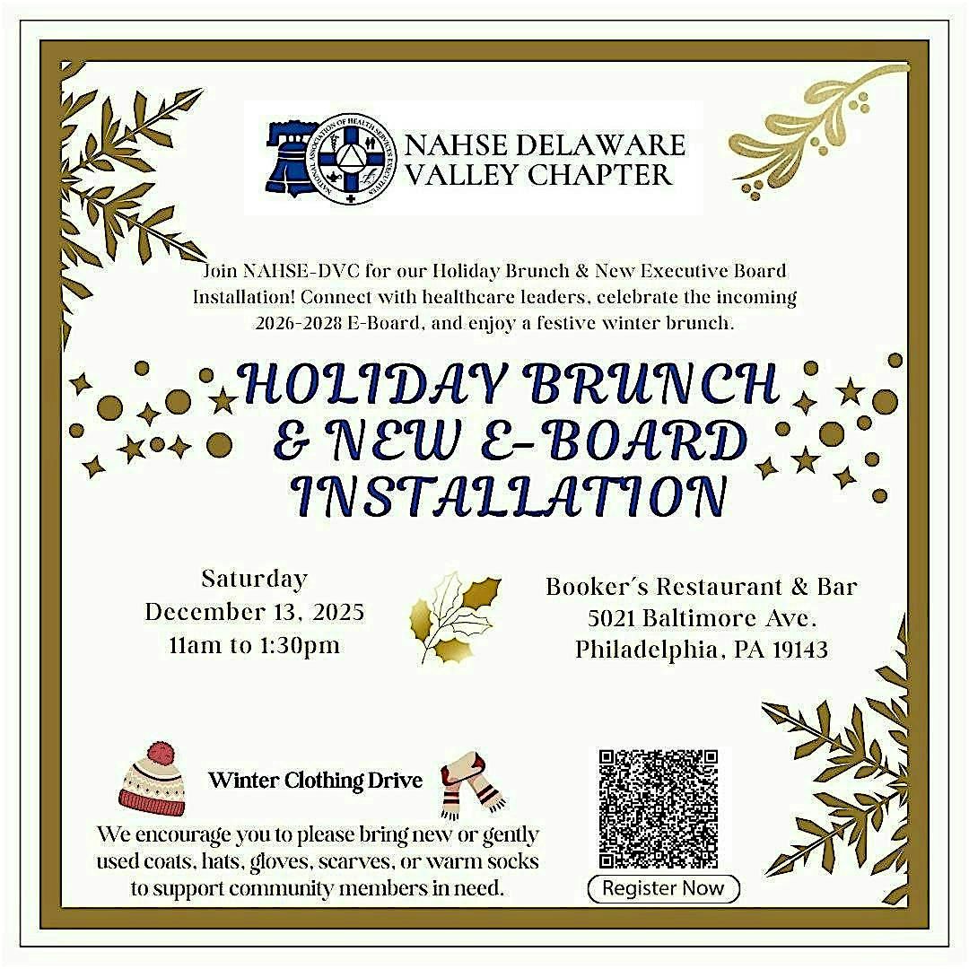 NAHSE - Delaware Valley Chapter Holiday Brunch & New E-Board ...