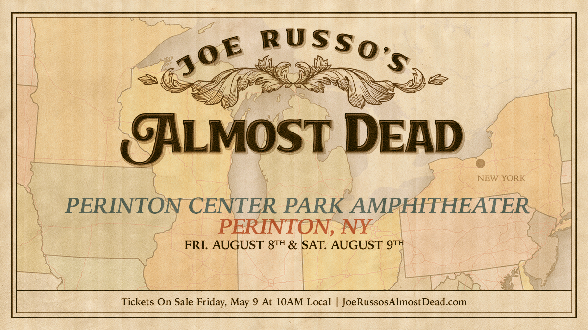 Joe Russos Almost Dead at Cain Park - Evans Amphitheater, Cain Park ...