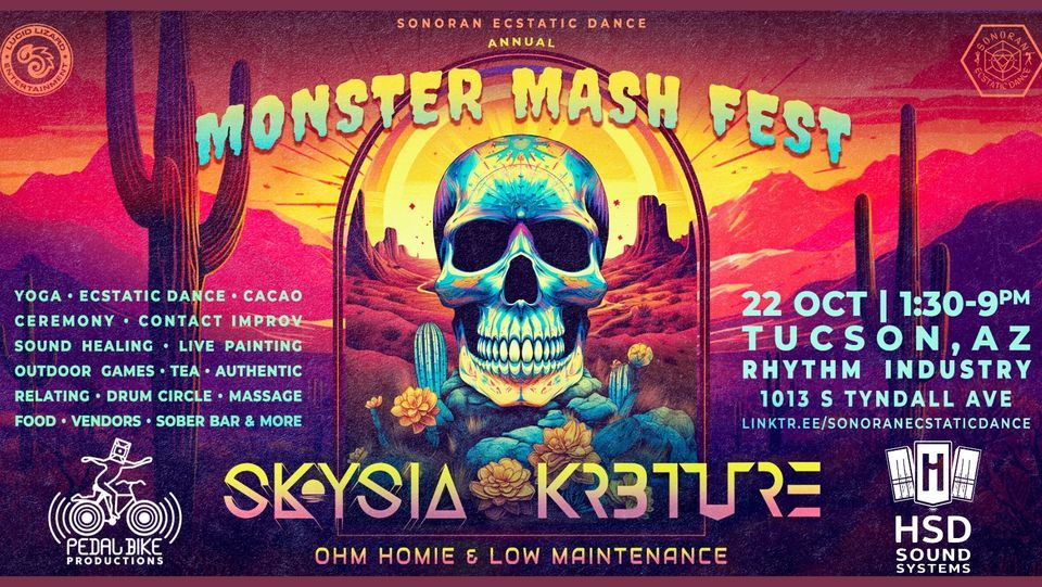 Monster Mash Fest w/ Skysia & KR3TURE #soberevent, Rhythm Industry ...