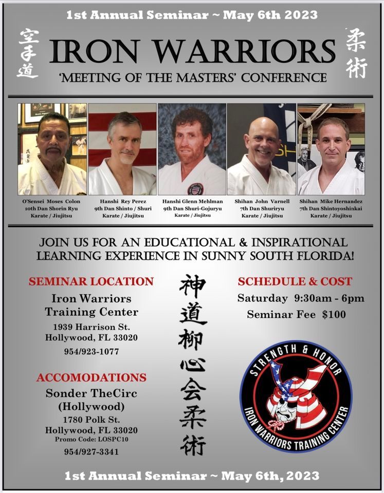 Iron Warriors 1st Annual Seminar - ‘Meeting Of The Masters’ Conference ...