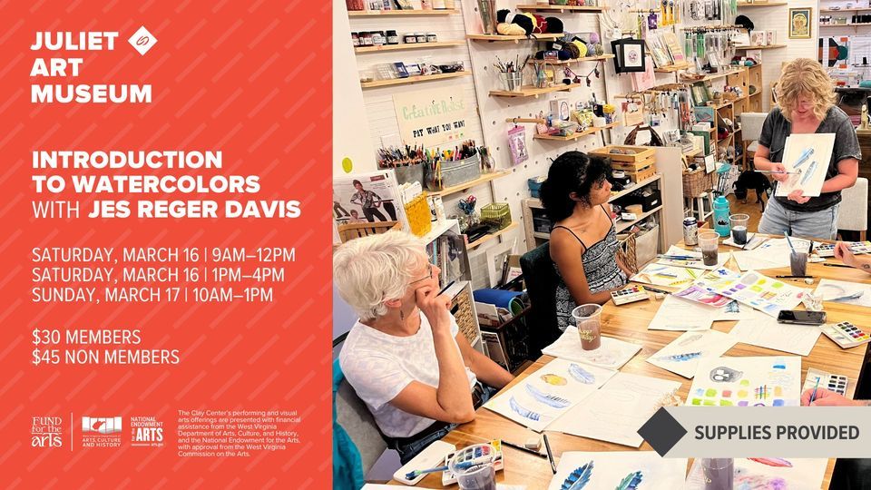Introduction to Watercolors with Jes Davis Reger, Clay Center for the ...