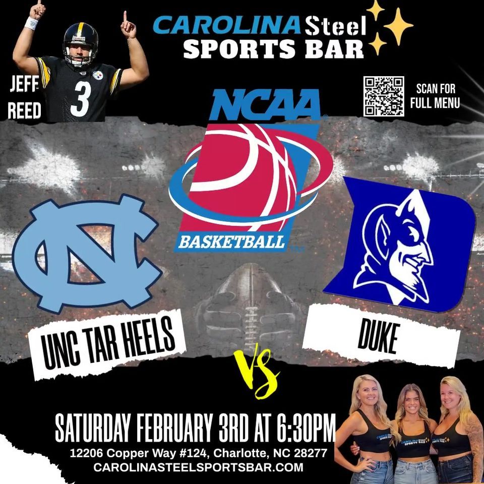 UNC Tar Heels vs. Duke Basketball Watch Party , Carolina Steel Sports ...