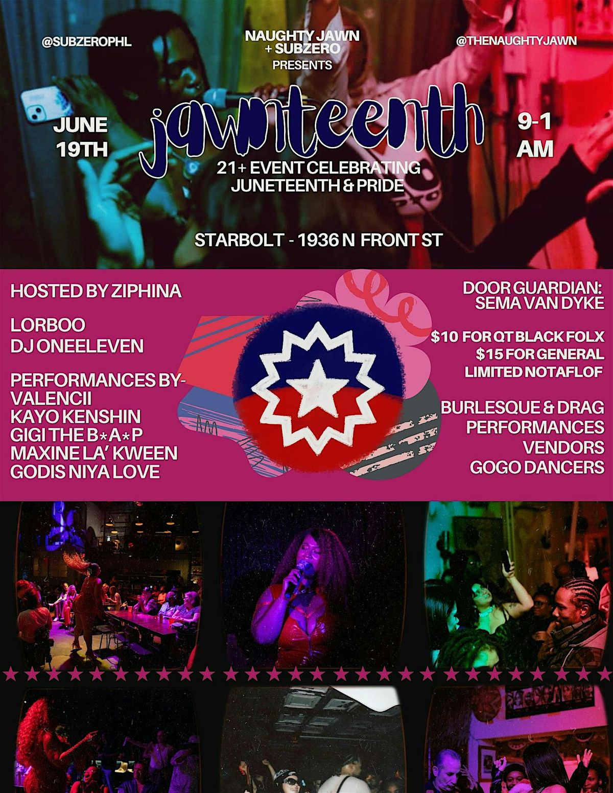 Jawnteenth! Juneteenth & Pride Dance Party, Star|Bolt, Philadelphia, 19 ...