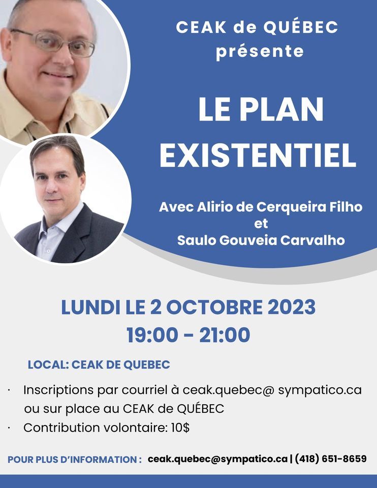 Le plan existentiel avec Alirio de Cerqueira Filho et Saulo Gouveia de ...