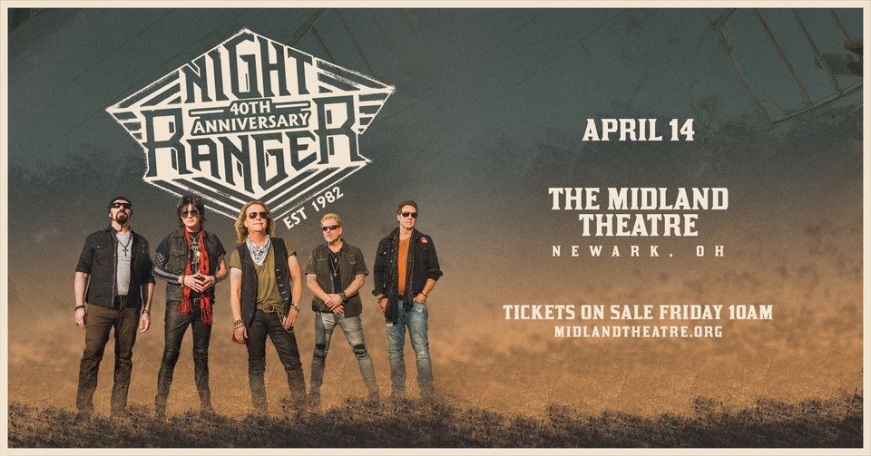 Night Ranger "40th Anniversary Tour", Midland Theatre, Newark, April 14 ...