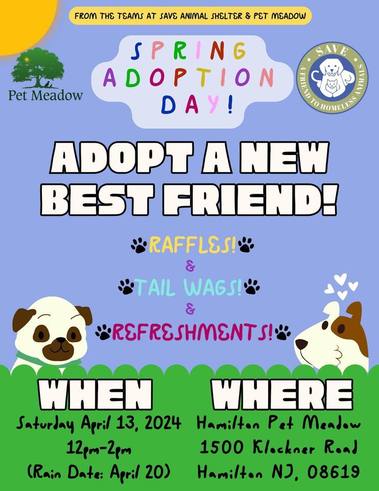 Spring Adoption Day, Hamilton Pet Meadow - Pet Funeral Home, Crematory ...