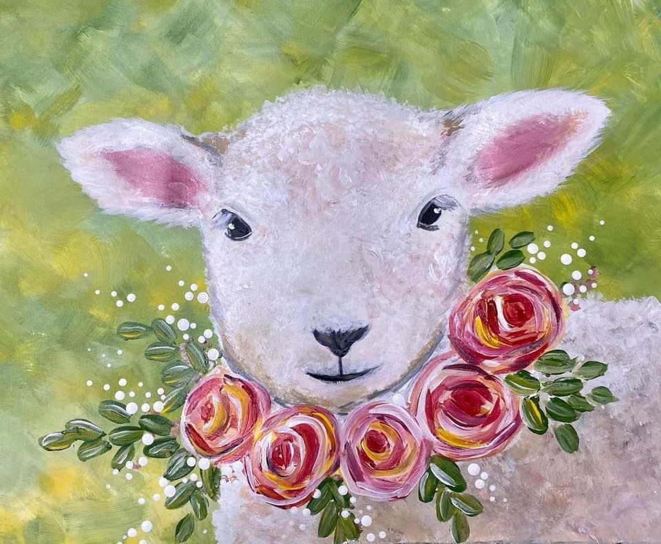 *4/10*IN PERSON* Cute Lamb Paint Party at River’s Place Bend at 530pm ...