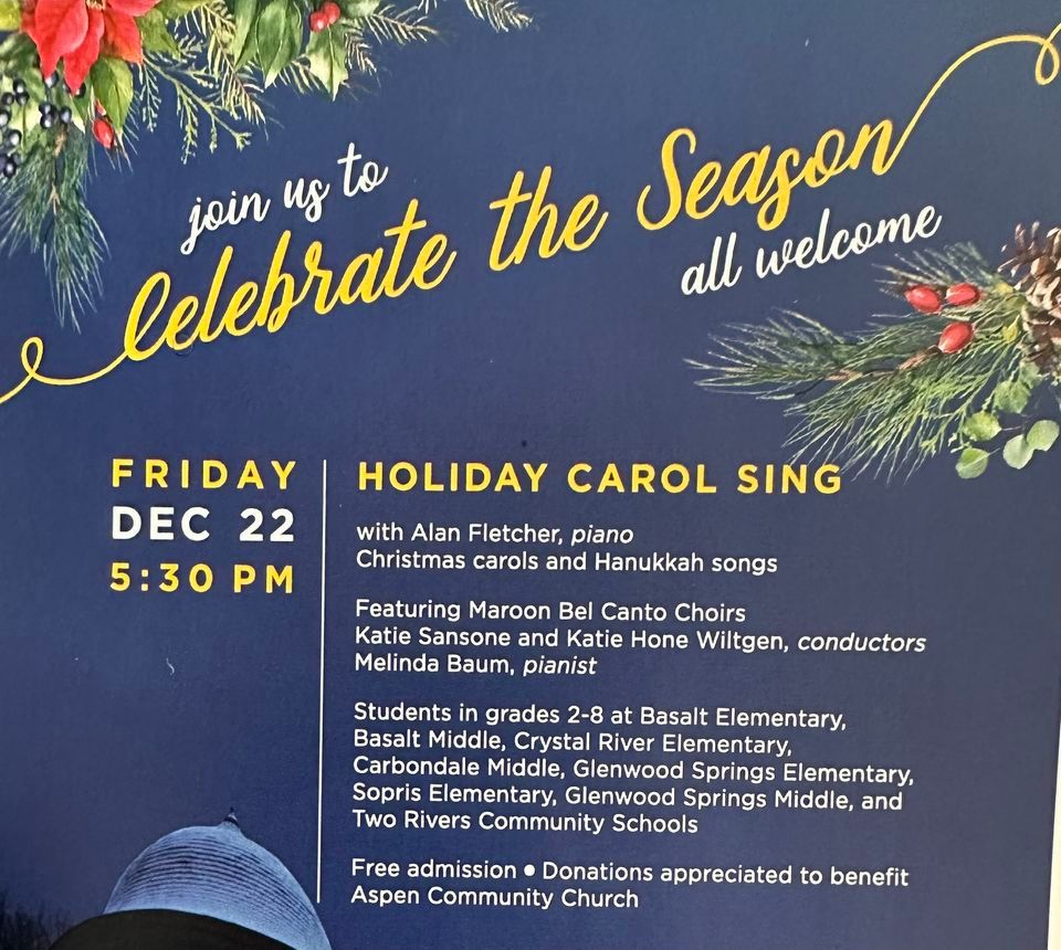 Holiday Carol Sing , Aspen Community Church, 22 December 2023 | AllEvents