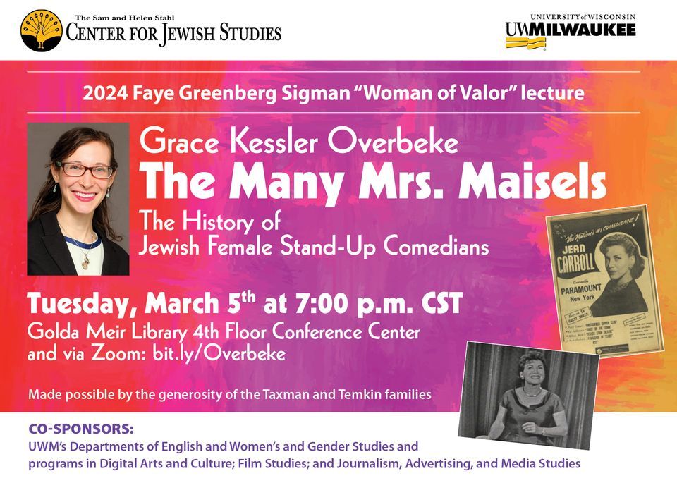 "The Many Mrs. Maisels: The History of Jewish Female Stand-Up Comedians ...