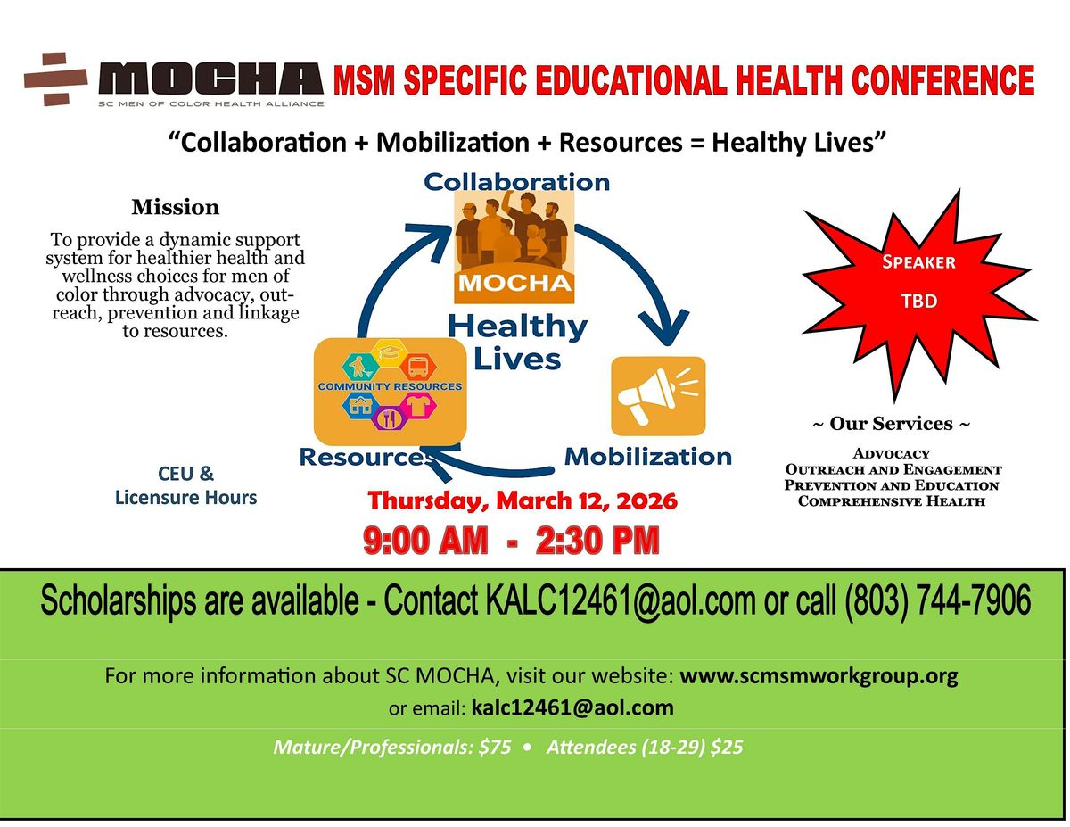 MOCHA MSM Specific Educational Health Conference, Brookland Baptist ...