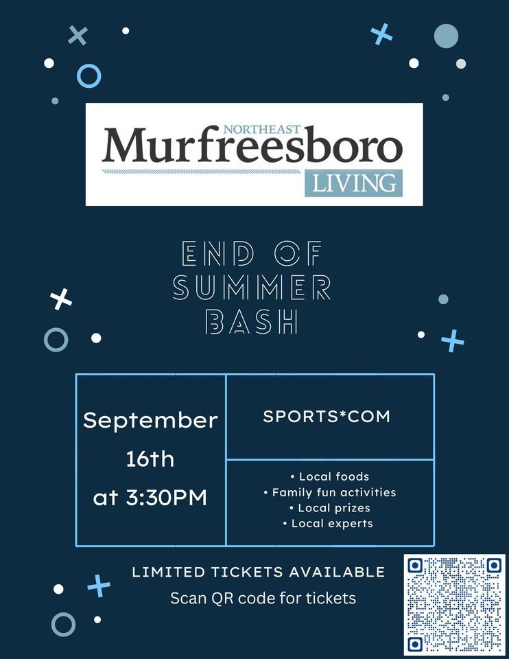 End of Summer bash, Sports*Com Boro Beach, Murfreesboro, 16 September ...