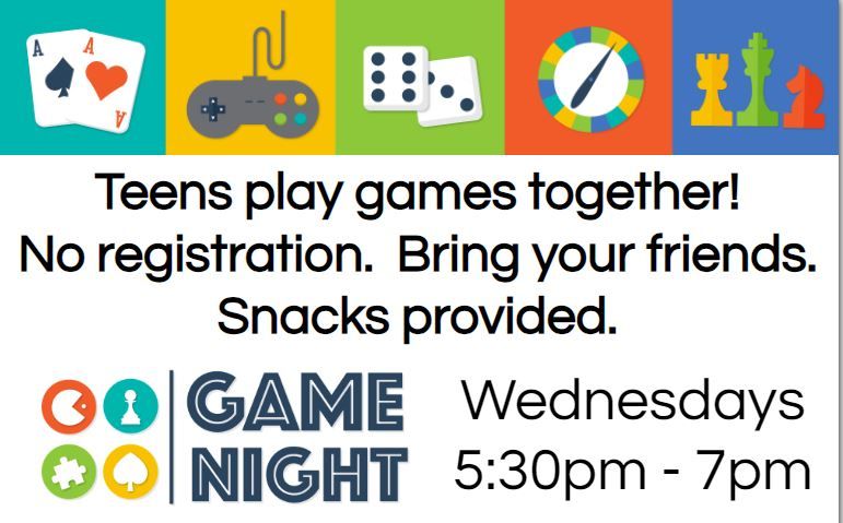Wednesday Game Nights--Teens, South Butler Community Library, Oak Hills ...