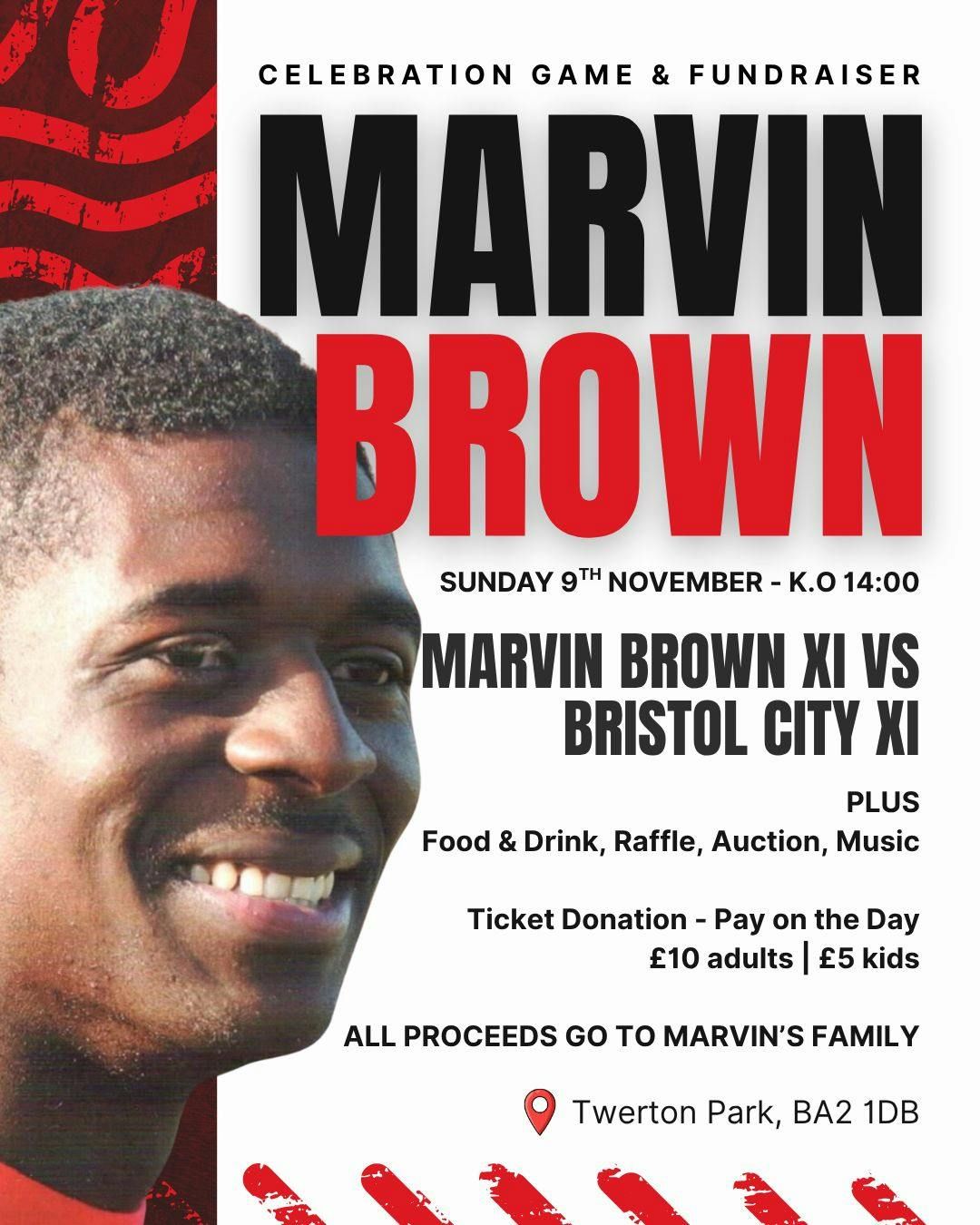Marvin Brown Fundraiser Match, Bath City Football Club, 9 November 2025 ...