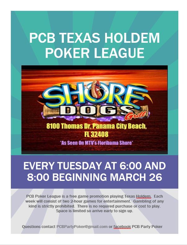 PCB Party Poker League Tournament Venue, Shore Dogs Grill, Panama City ...