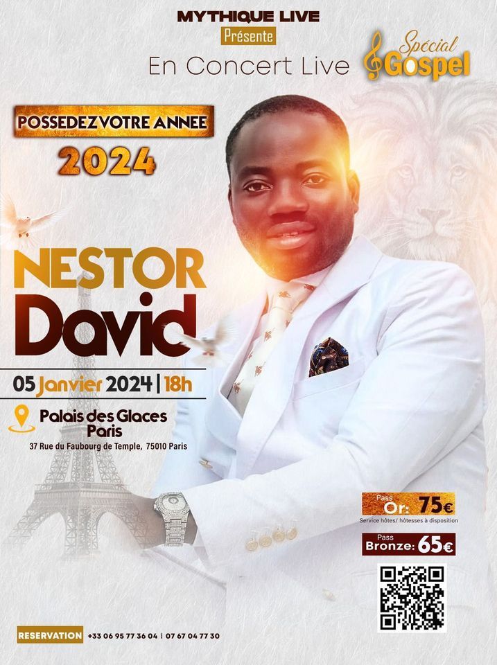 NESTOR DAVID EN CONCERT LIVE INEDIT A PARIS , Palais des glaces, Paris, 5 January 2024 ...
